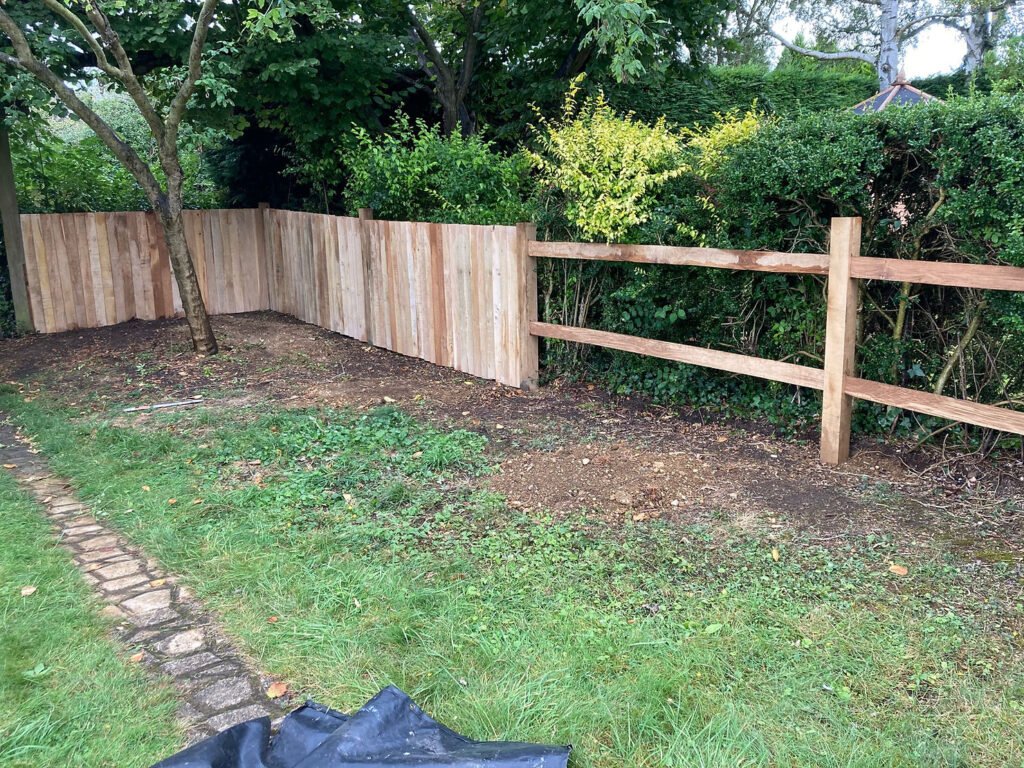 Featheredge Oak Fencing Project | Wild Edge Fencing Co